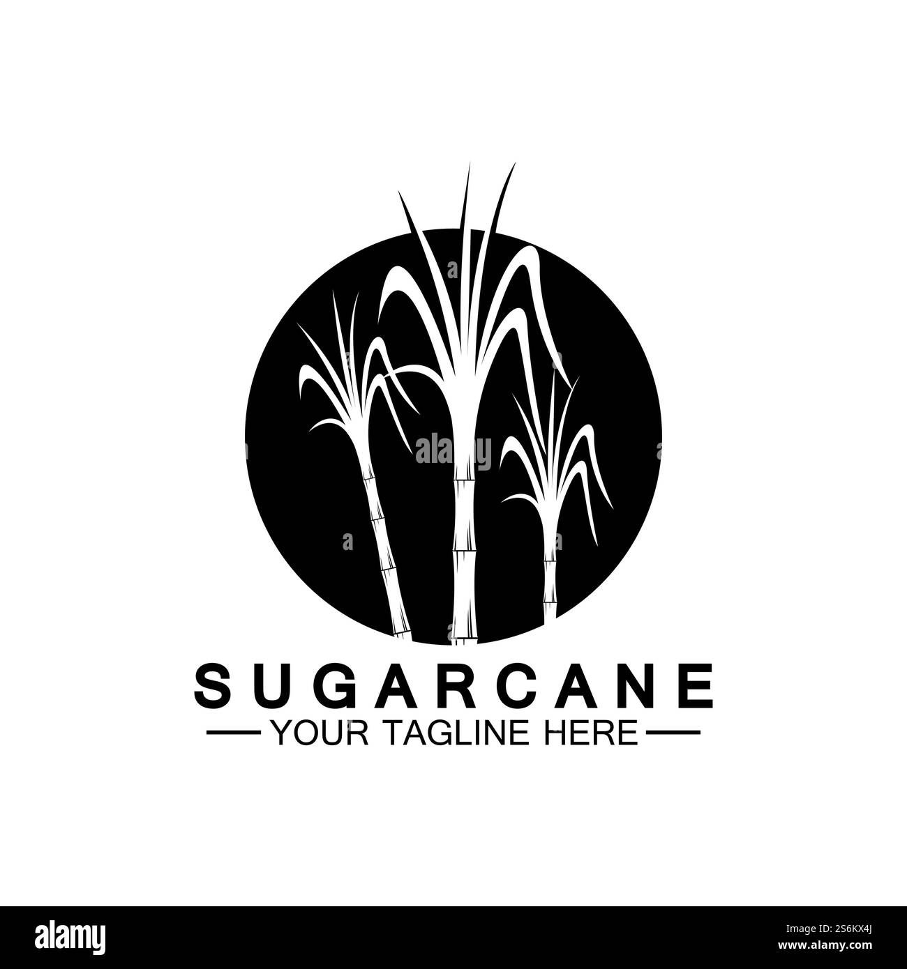 Sugar cane logo icon symbol vector illustration design template Stock ...