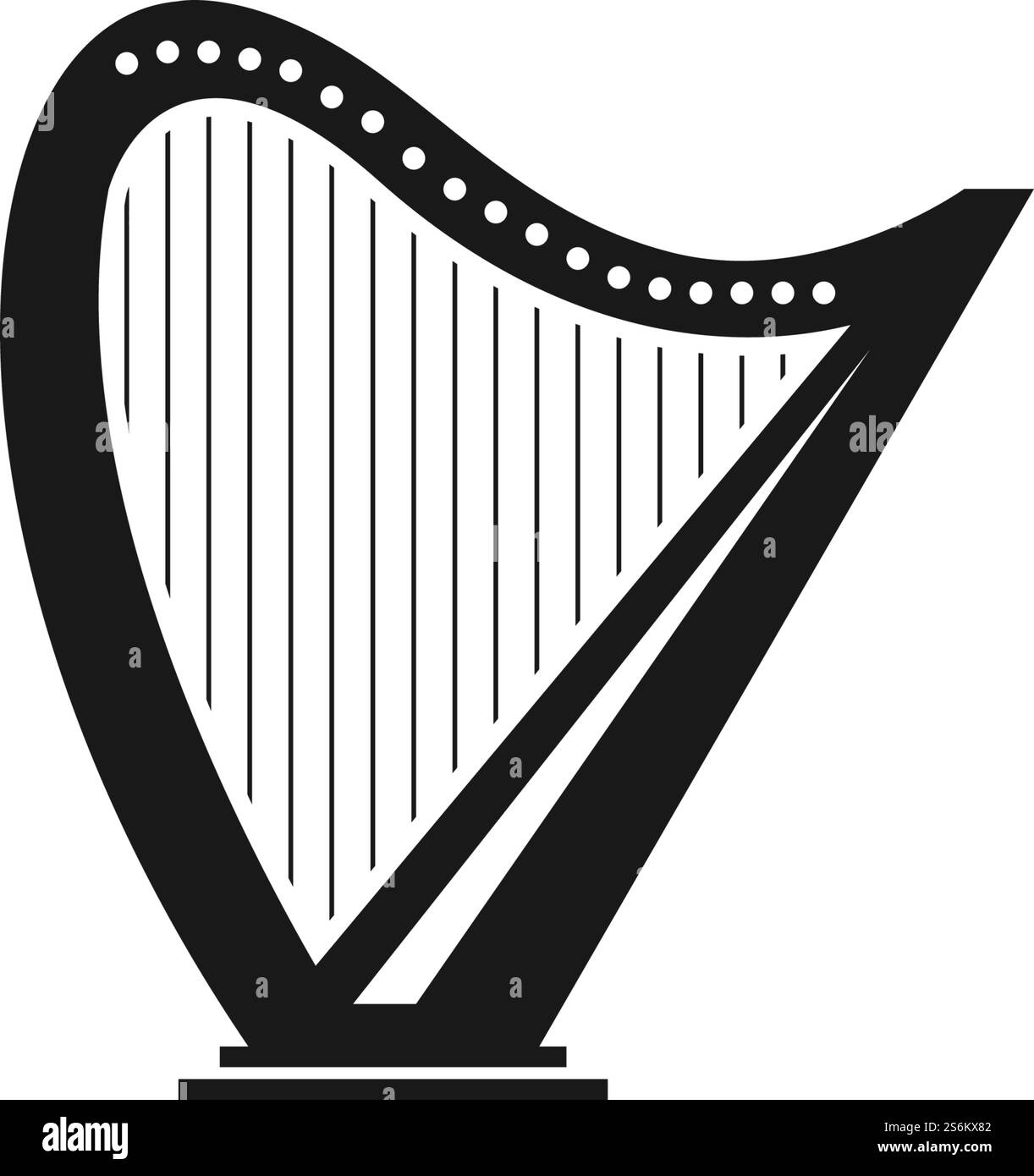 Harp illustration logo vector design Stock Vector Image & Art - Alamy