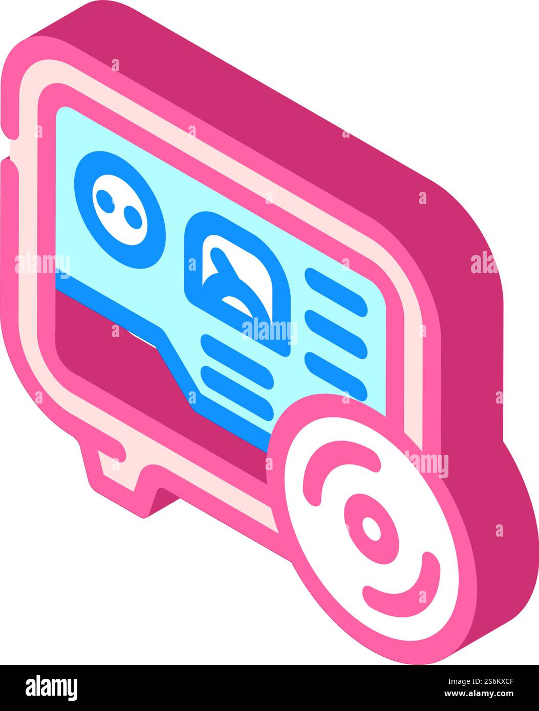gas meter fuel indicator isometric icon vector. gas meter fuel ...
