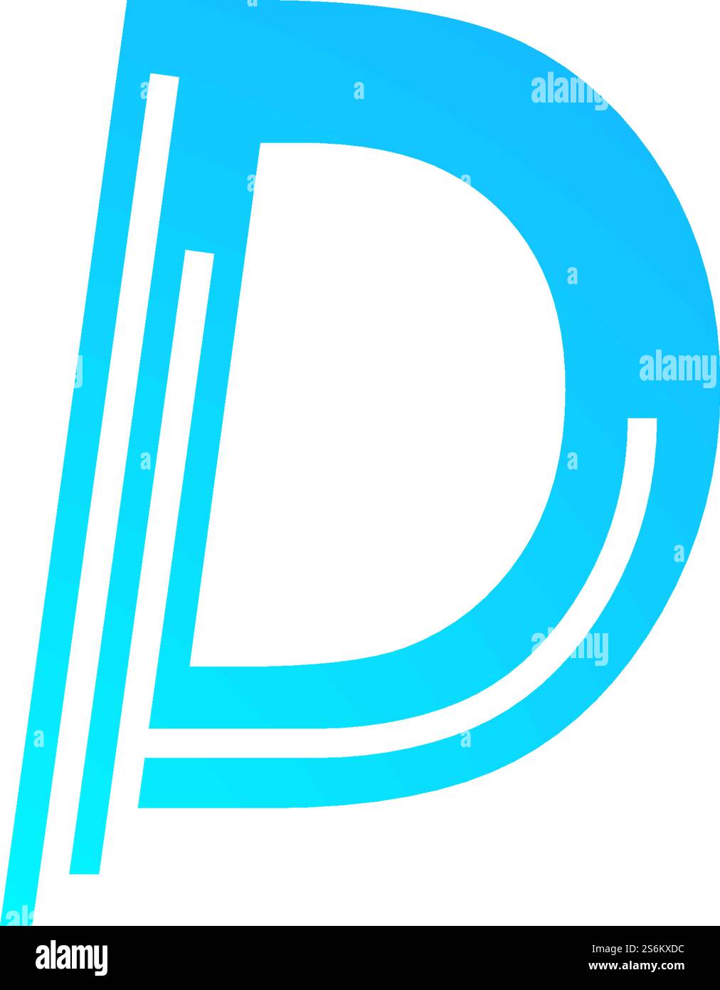 Modern D Initial letter alphabet font logo vector design Stock Vector ...