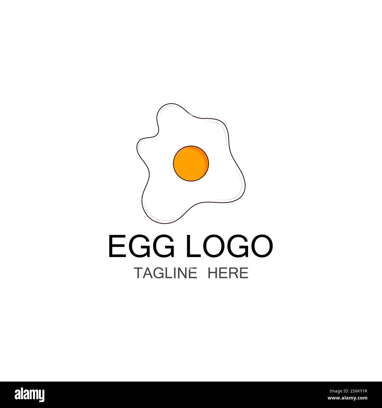 Scrambled egg logo design template Stock Vector Image & Art - Alamy
