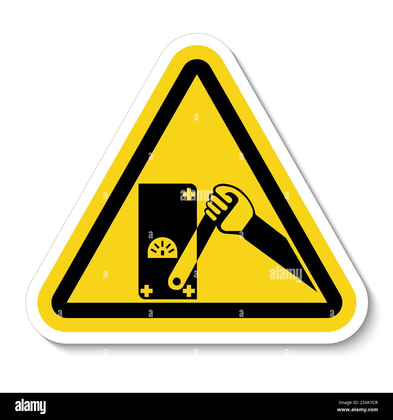 Do Not Touch Men Working Symbol Sign On White Background Stock Vector ...