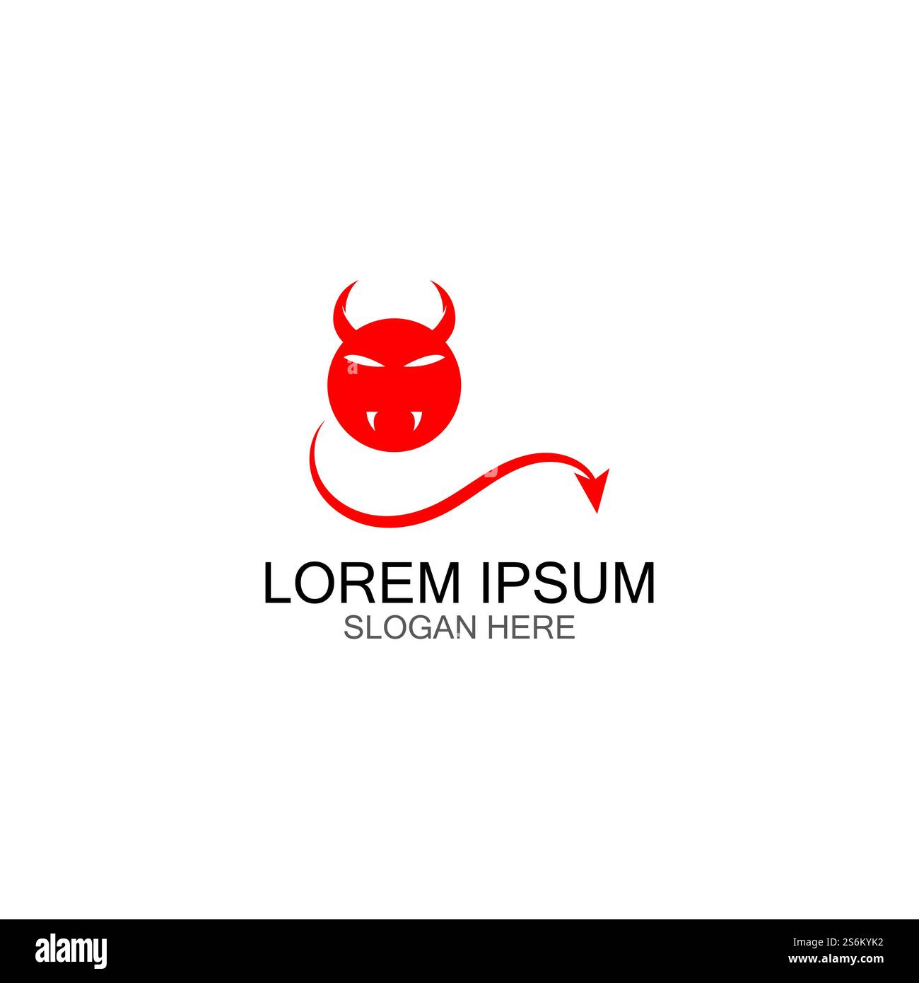 Devil logo vector icon template Stock Vector Image & Art - Alamy