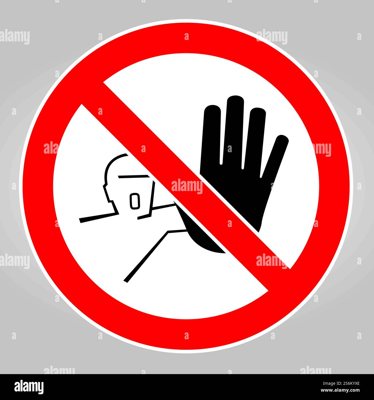 Do not enter before being allowed Stock Vector Image & Art - Alamy