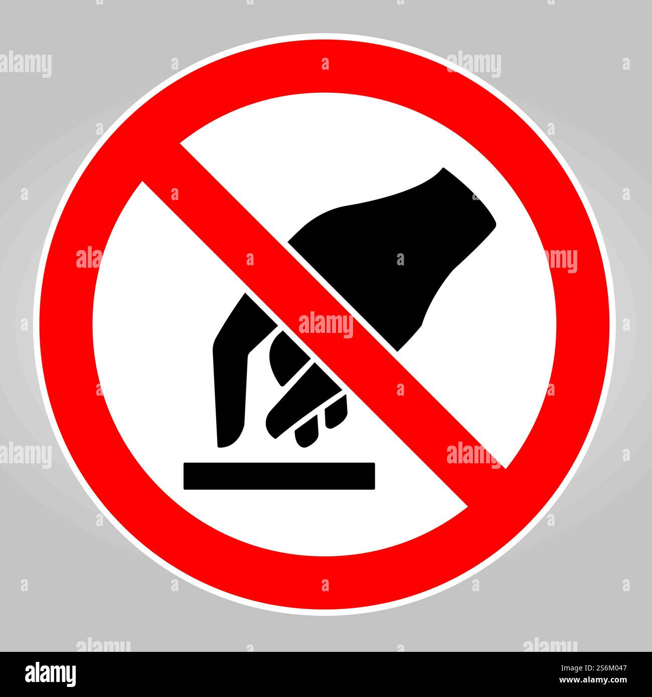 Do Not Touch Symbol Stock Vector Image & Art - Alamy