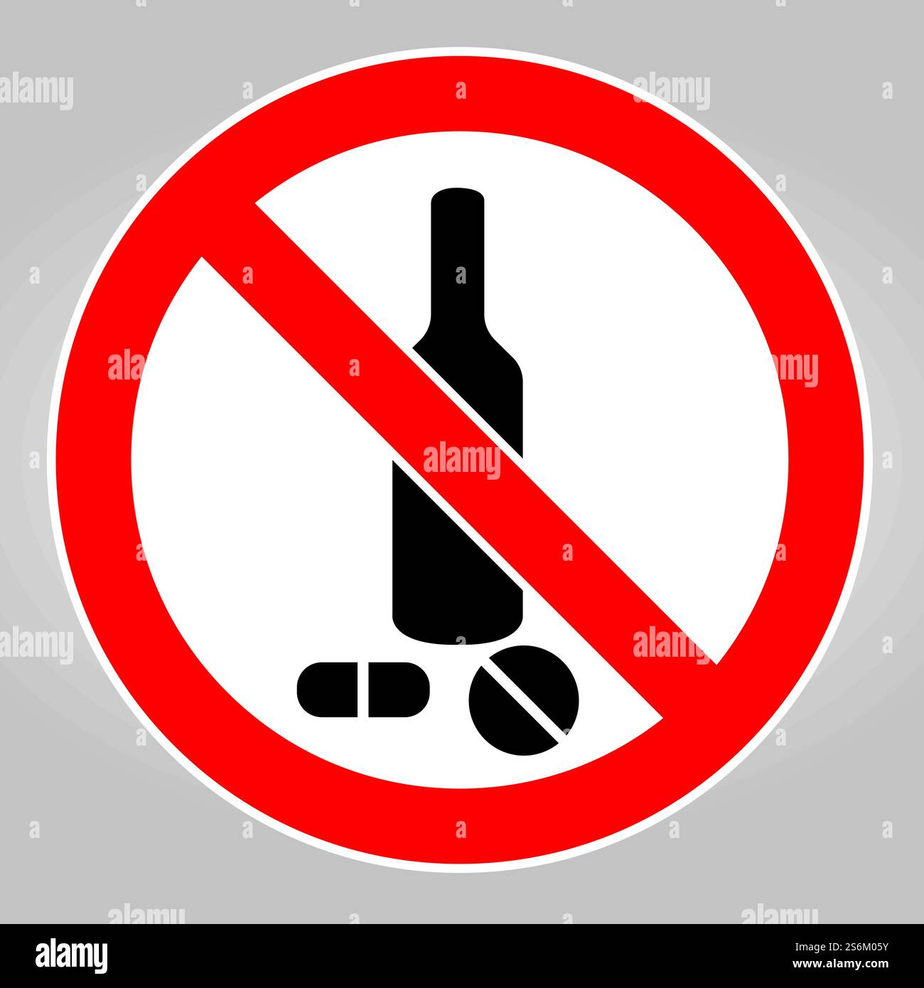 Prohibited Drug Symbol Sign Stock Vector Image & Art - Alamy
