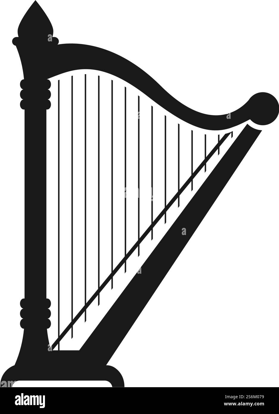 Harp illustration logo vector design Stock Vector Image & Art - Alamy
