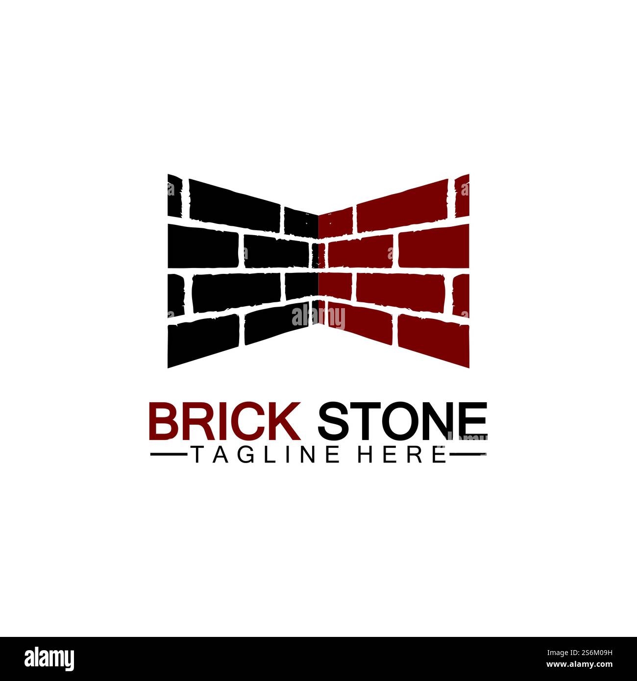 Brick stone logo vector icon illustration design template Stock Vector ...