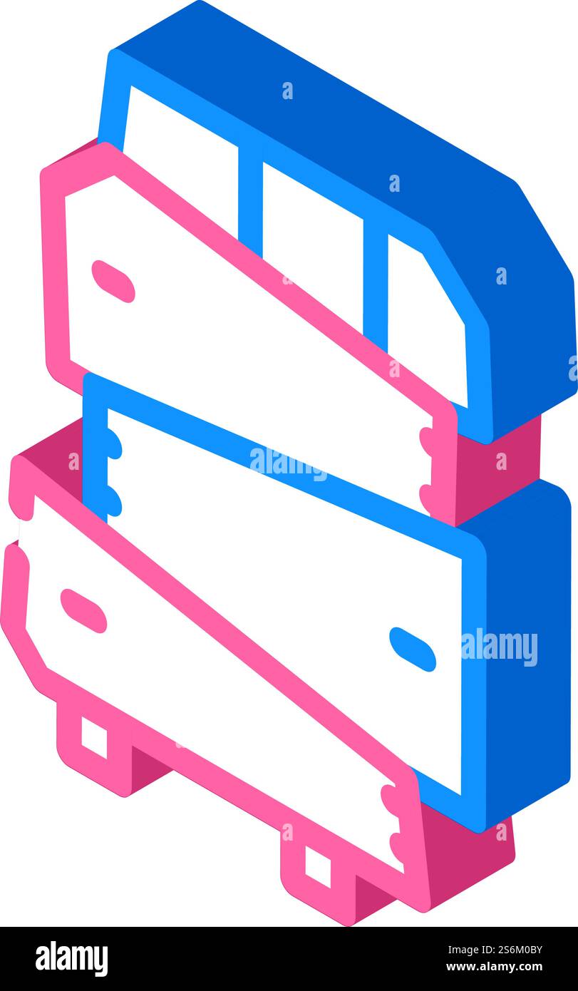 non-standard furniture isometric icon vector. non-standard furniture ...