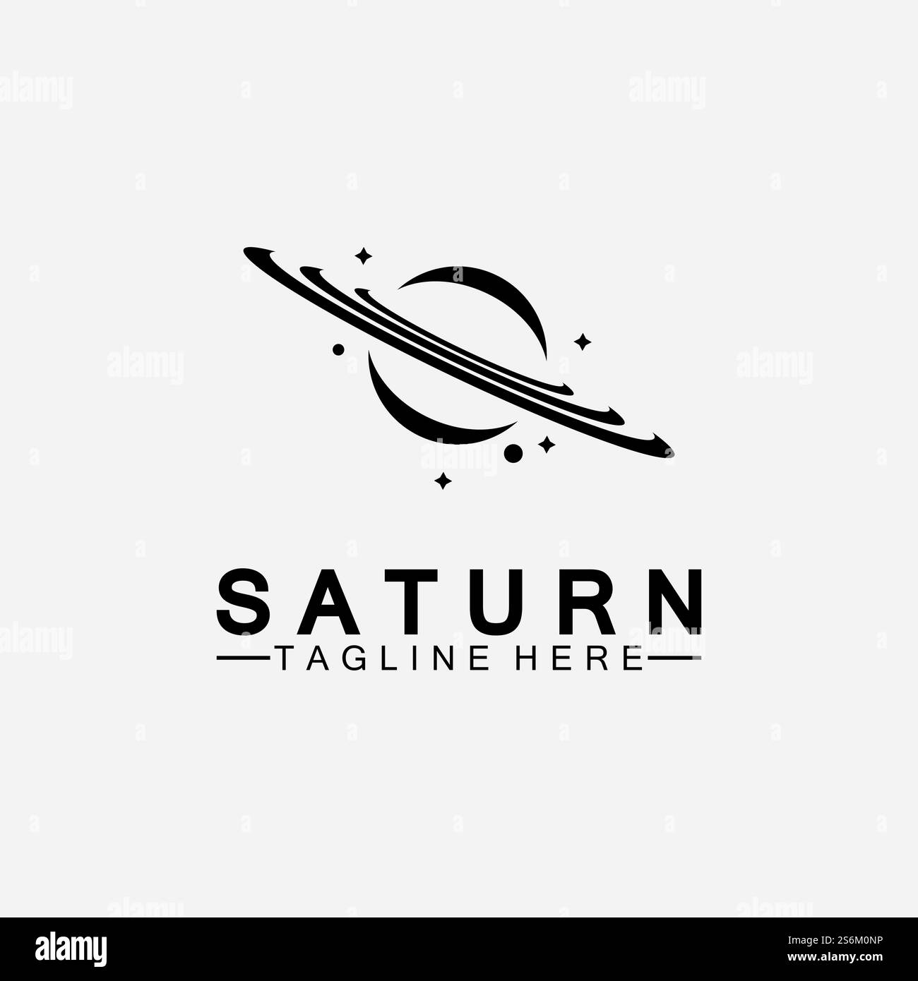 Planet Saturn logo vector illustration design. Planet logo template ...