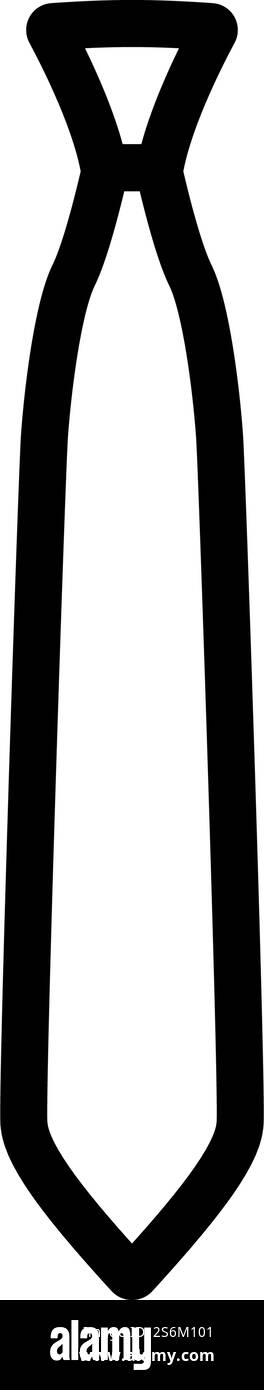 Business Tie Icon. Bold outline design with editable stroke width ...