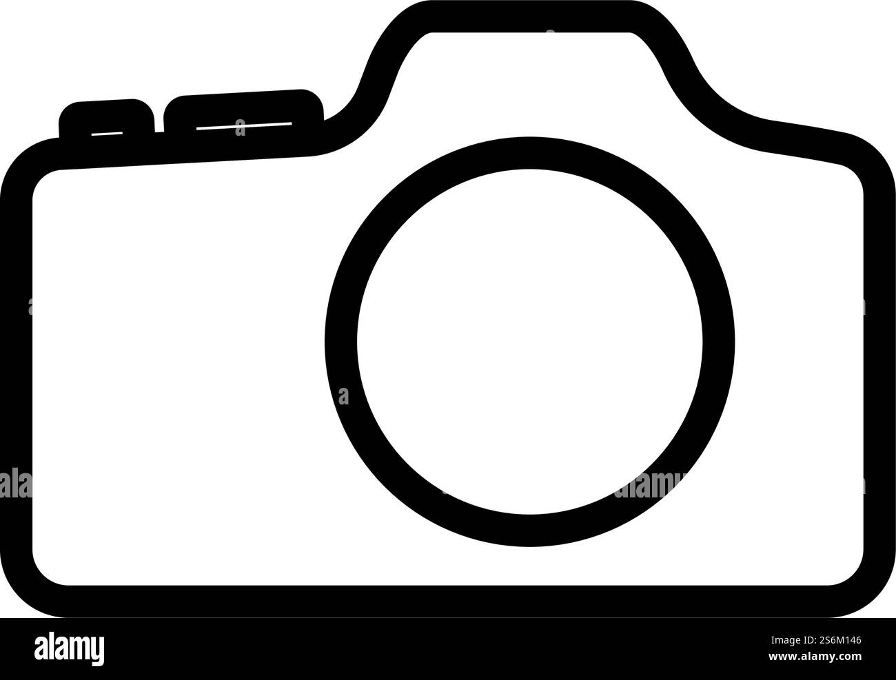 Icon Of Photo Camera. Bold outline design with editable stroke width ...