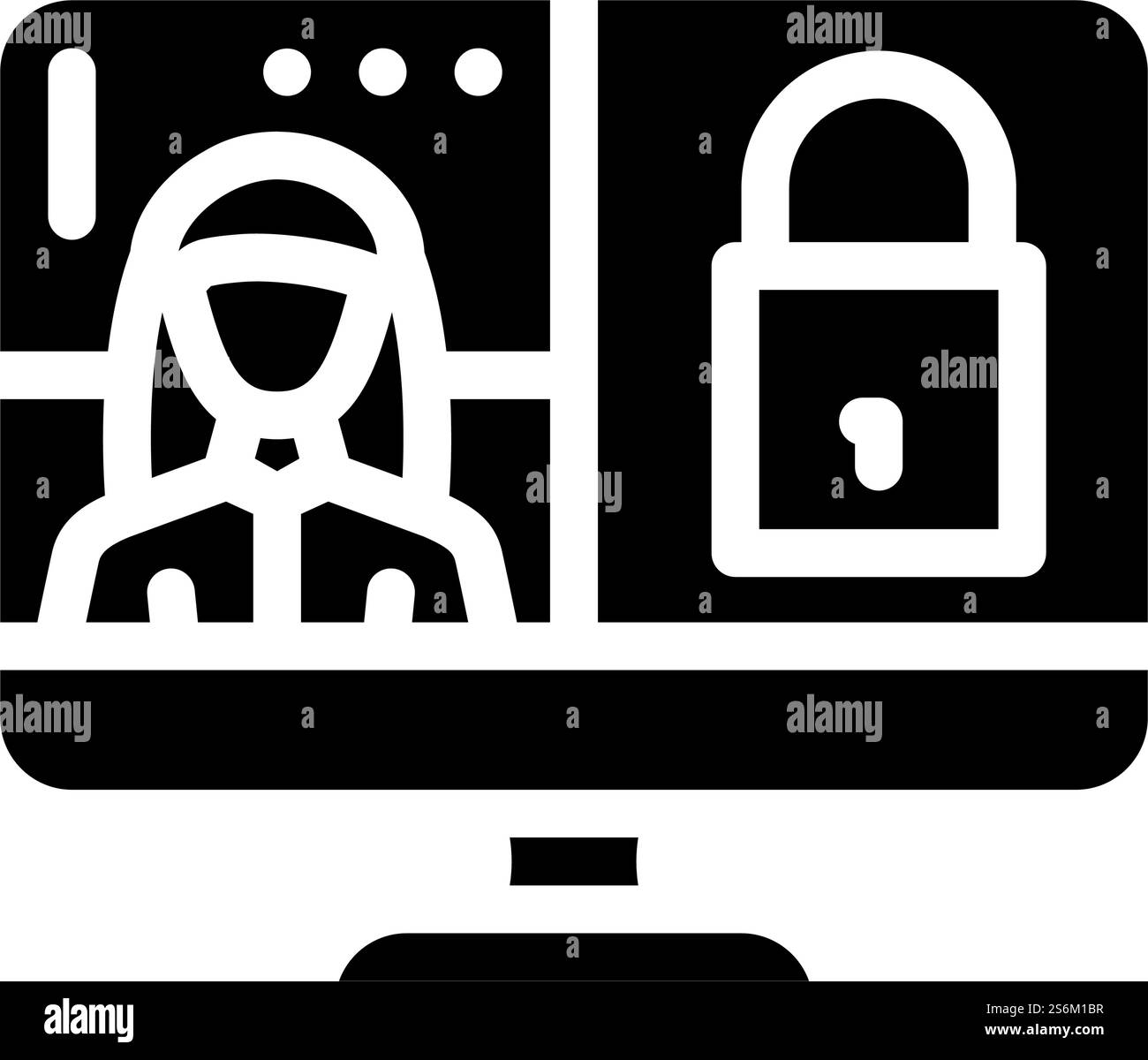 closed conference glyph icon vector. closed conference sign. isolated ...
