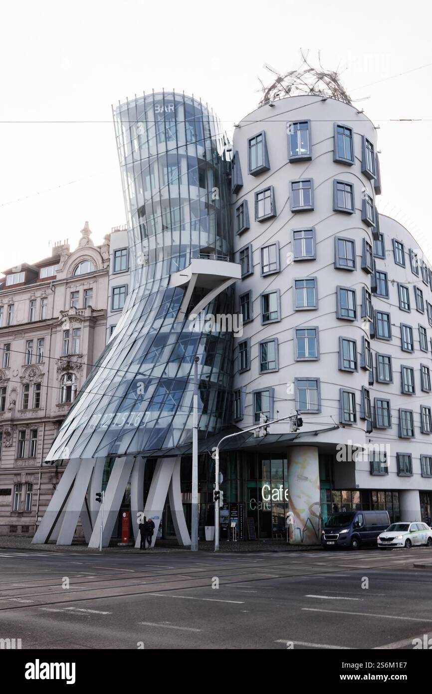 Prague, Czech republic - February 16, 2023: Modern architecture of the ...