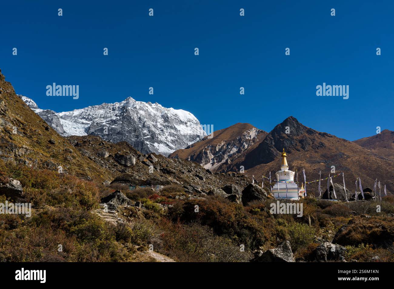 Himalayan Mountain Langtang Village to Kyanjin Ri trekking with ...