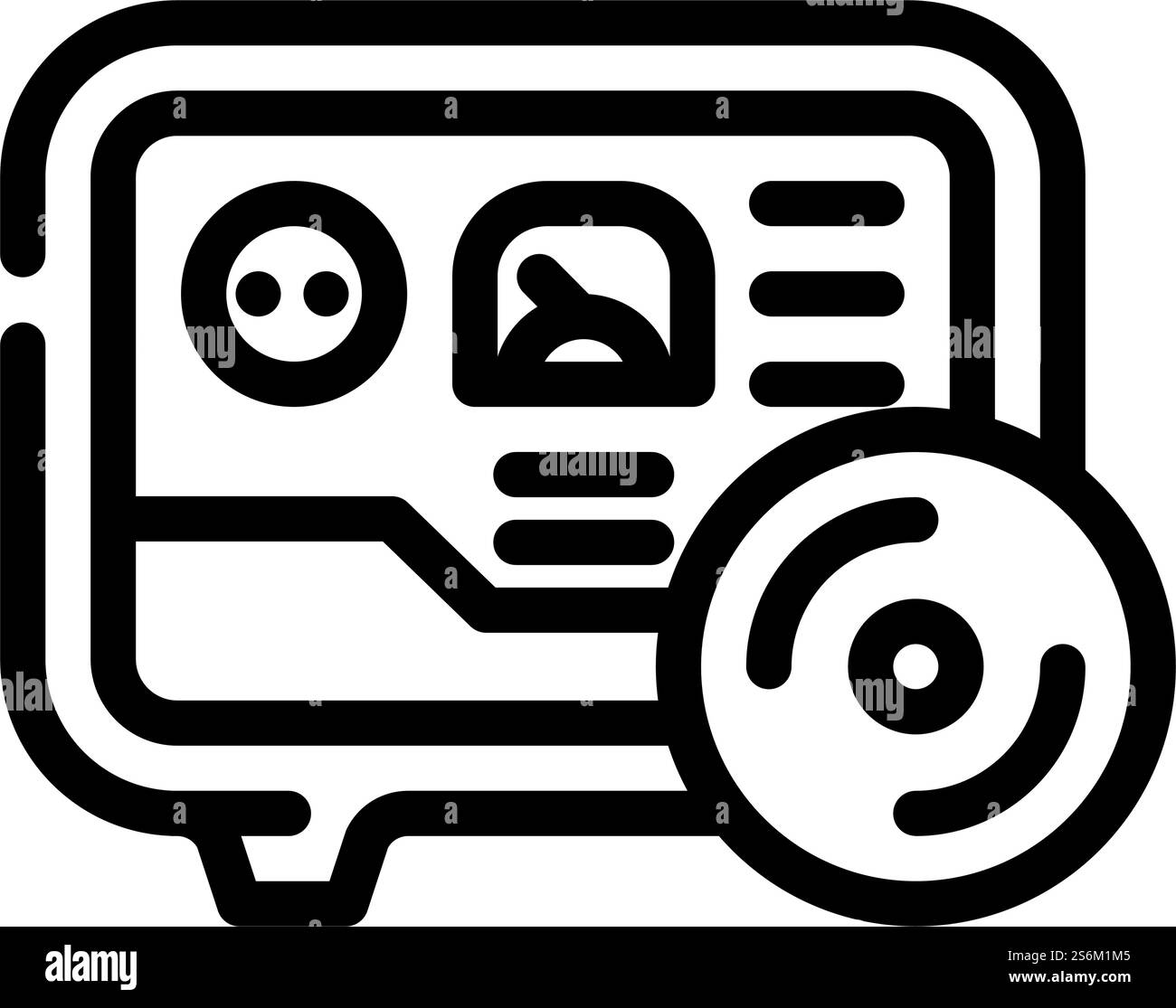 gas meter fuel indicator line icon vector. gas meter fuel indicator ...