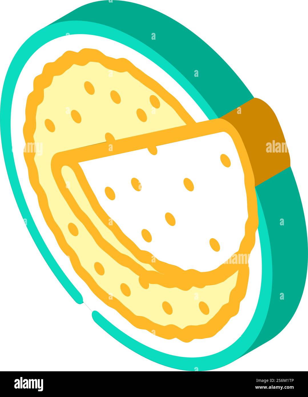 pancakes dessert isometric icon vector. pancakes dessert sign. isolated ...