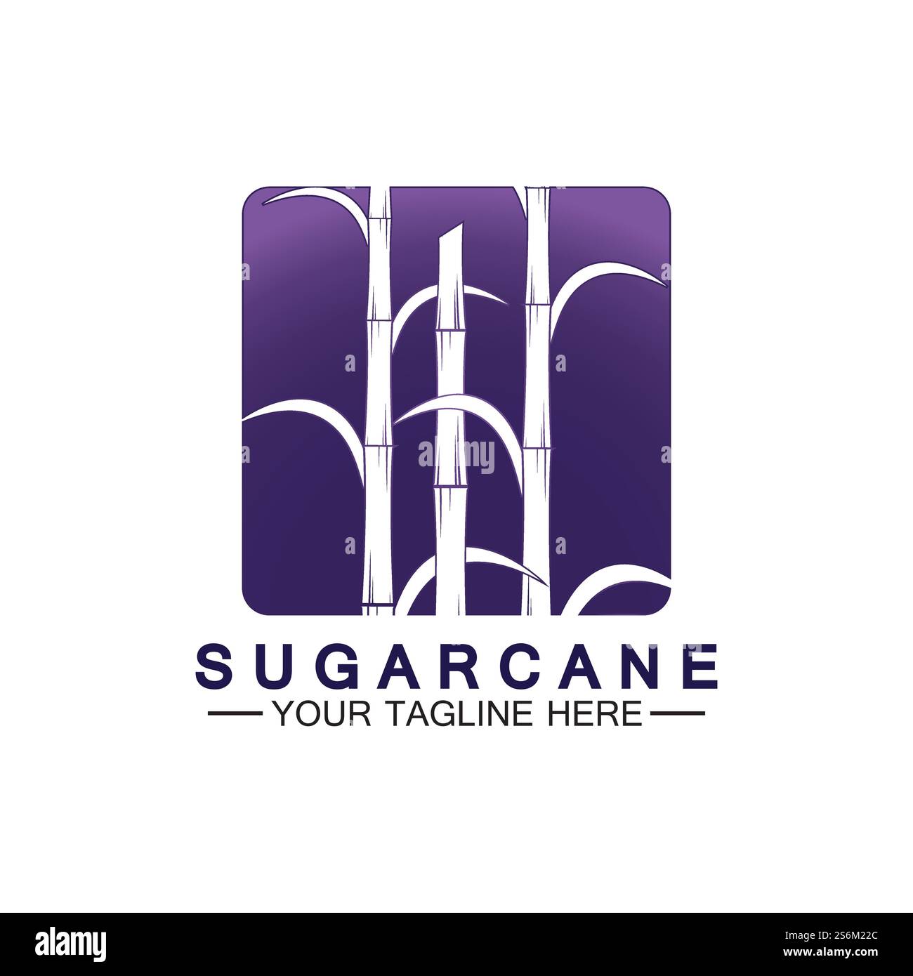 Sugar cane logo icon symbol vector illustration design template Stock ...