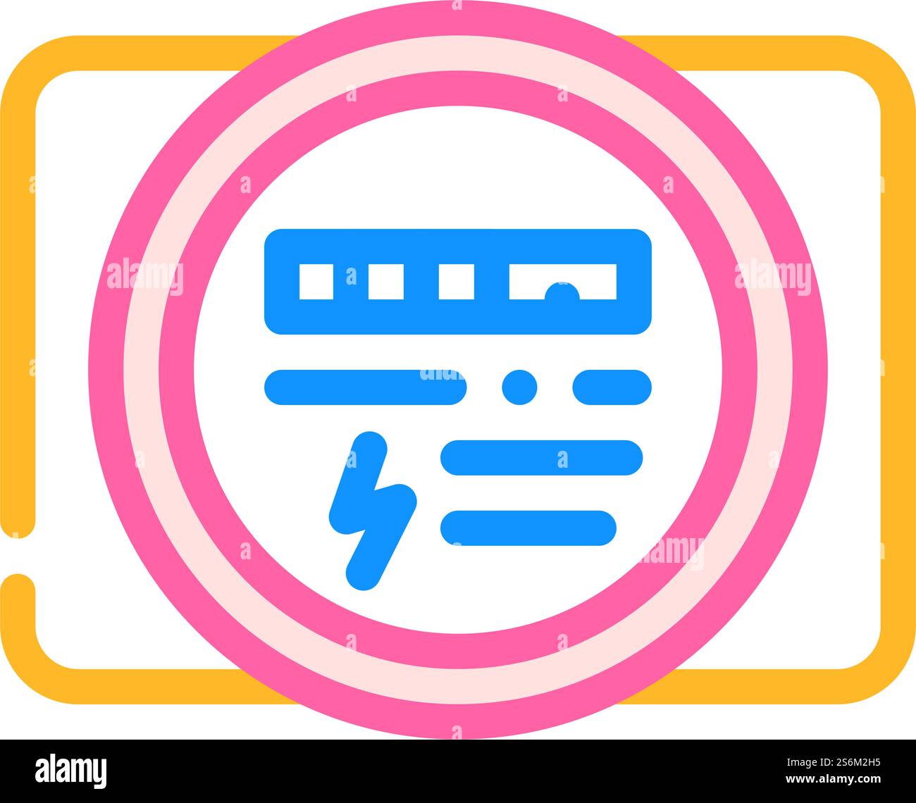 electric meter color icon vector. electric meter sign. isolated symbol ...