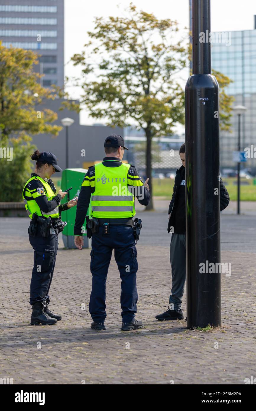 Huge Police presence at the Johan Cruijff Arena after the match against ...
