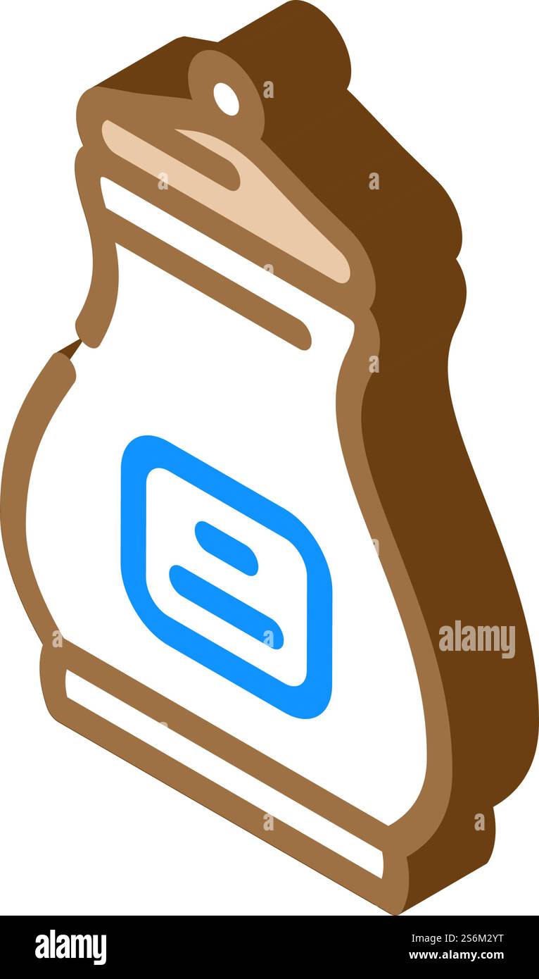 burial urn isometric icon vector. burial urn sign. isolated symbol ...
