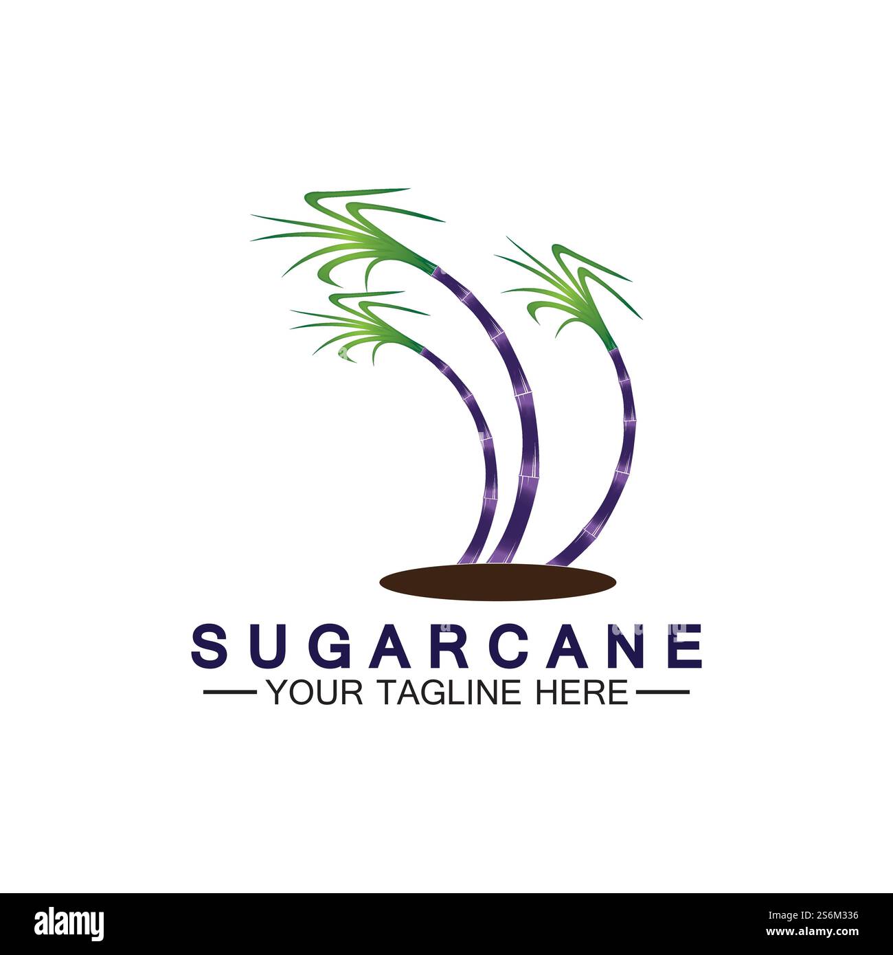 Sugar cane logo icon symbol vector illustration design template Stock ...