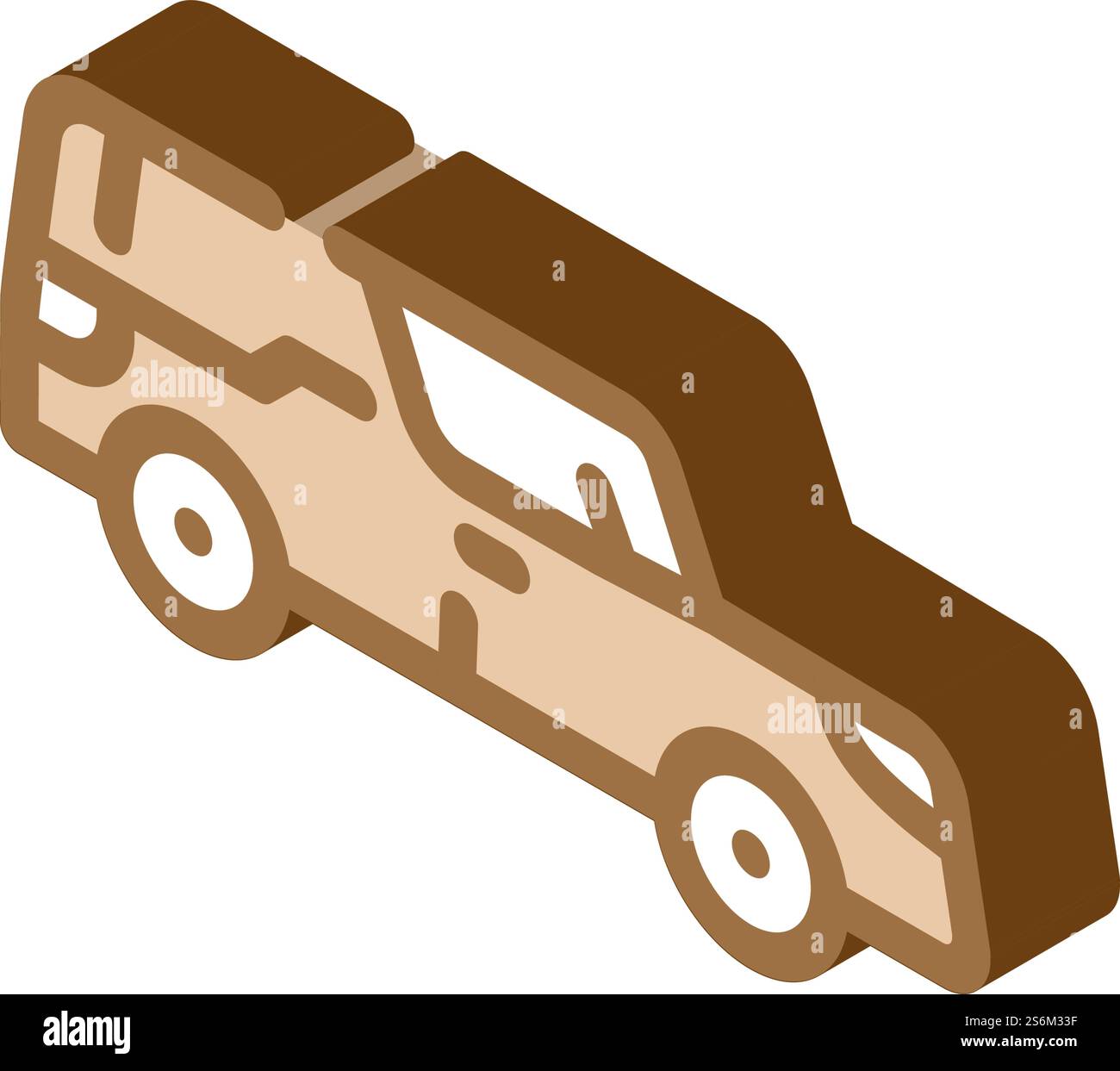 funeral hearse isometric icon vector. funeral hearse sign. isolated ...