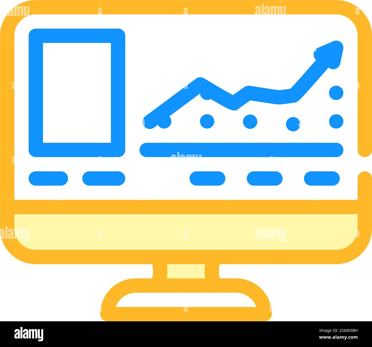 virtual auction color icon vector. virtual auction sign. isolated ...