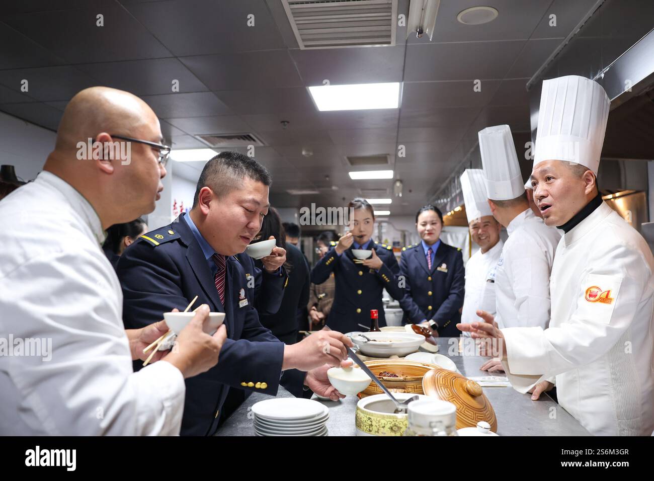 Chef arranging various dishes hi-res stock photography and images - Alamy