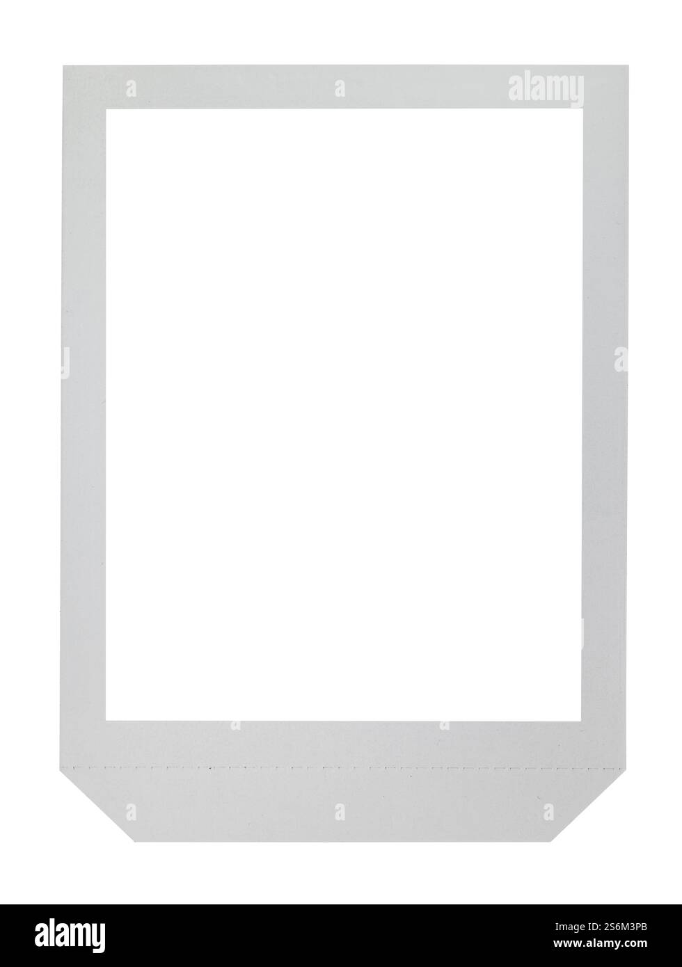 Blank photo frame of old instant camera isolated on white background ...