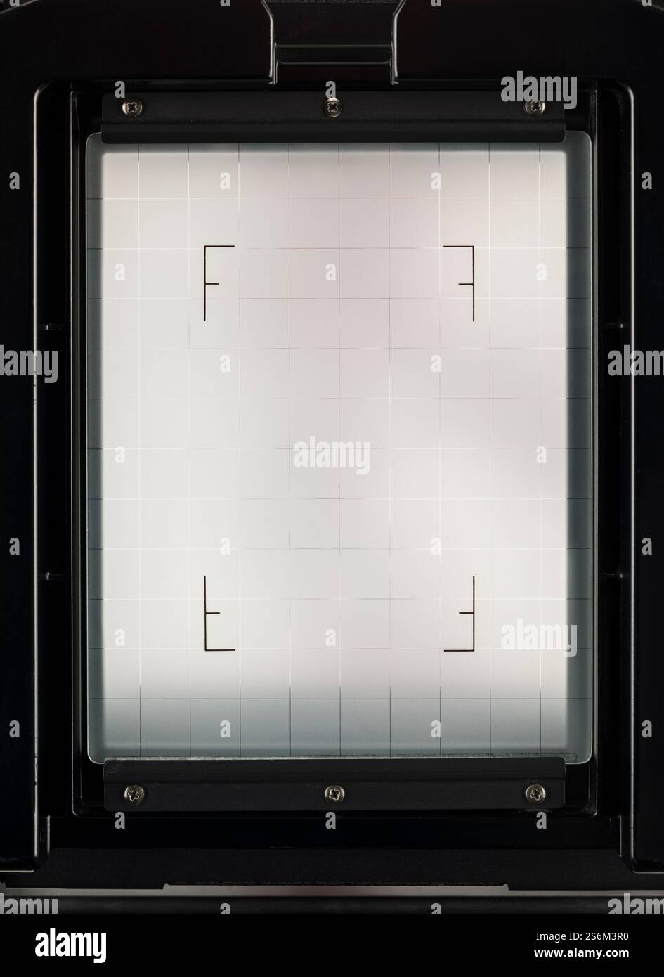 Rear focus screen of large format camera Stock Photo - Alamy