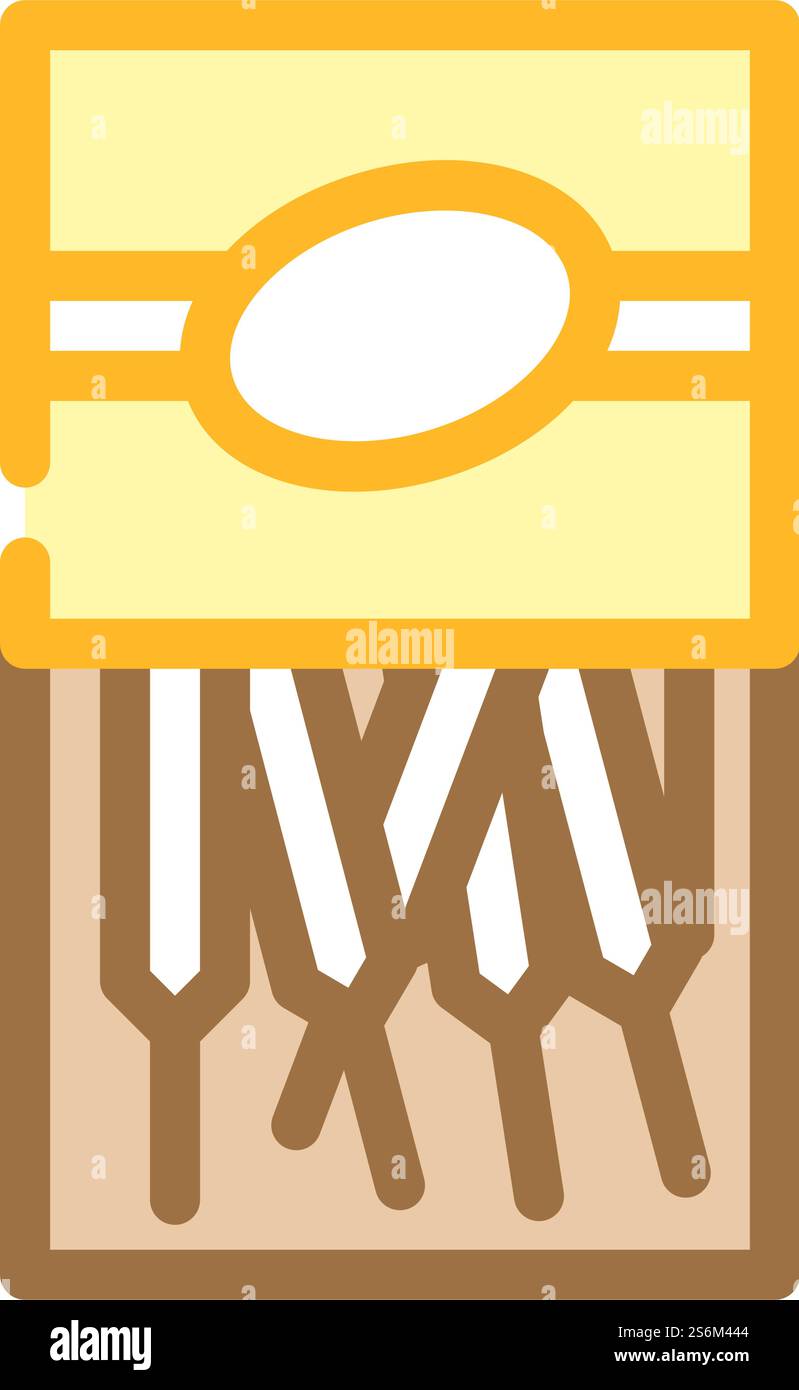 welding electrodes color icon vector. welding electrodes sign. isolated ...