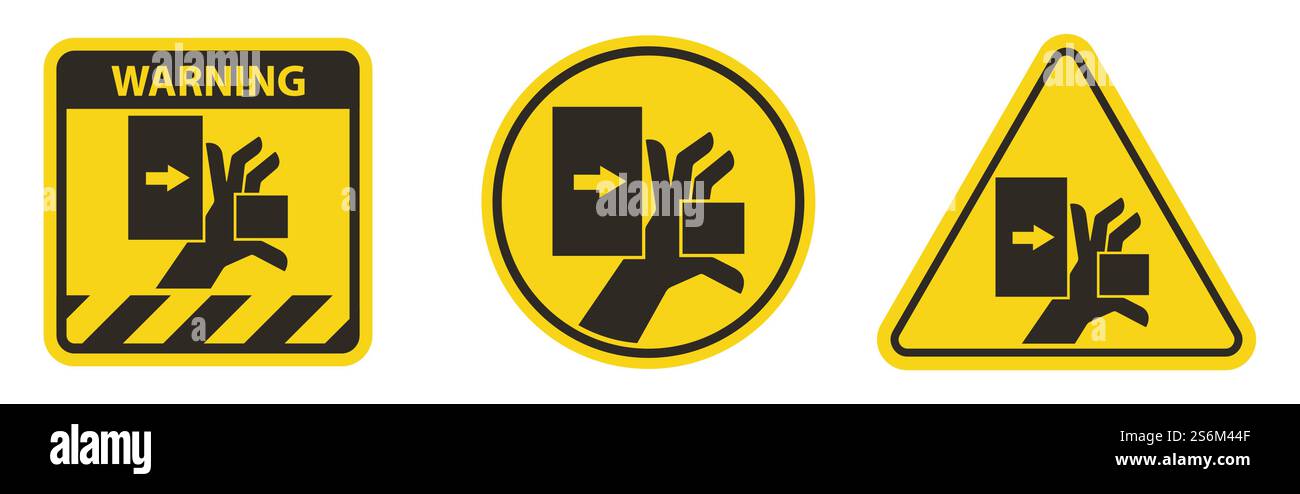 Hand Crush Force From Left Symbol Sign Stock Vector Image & Art - Alamy