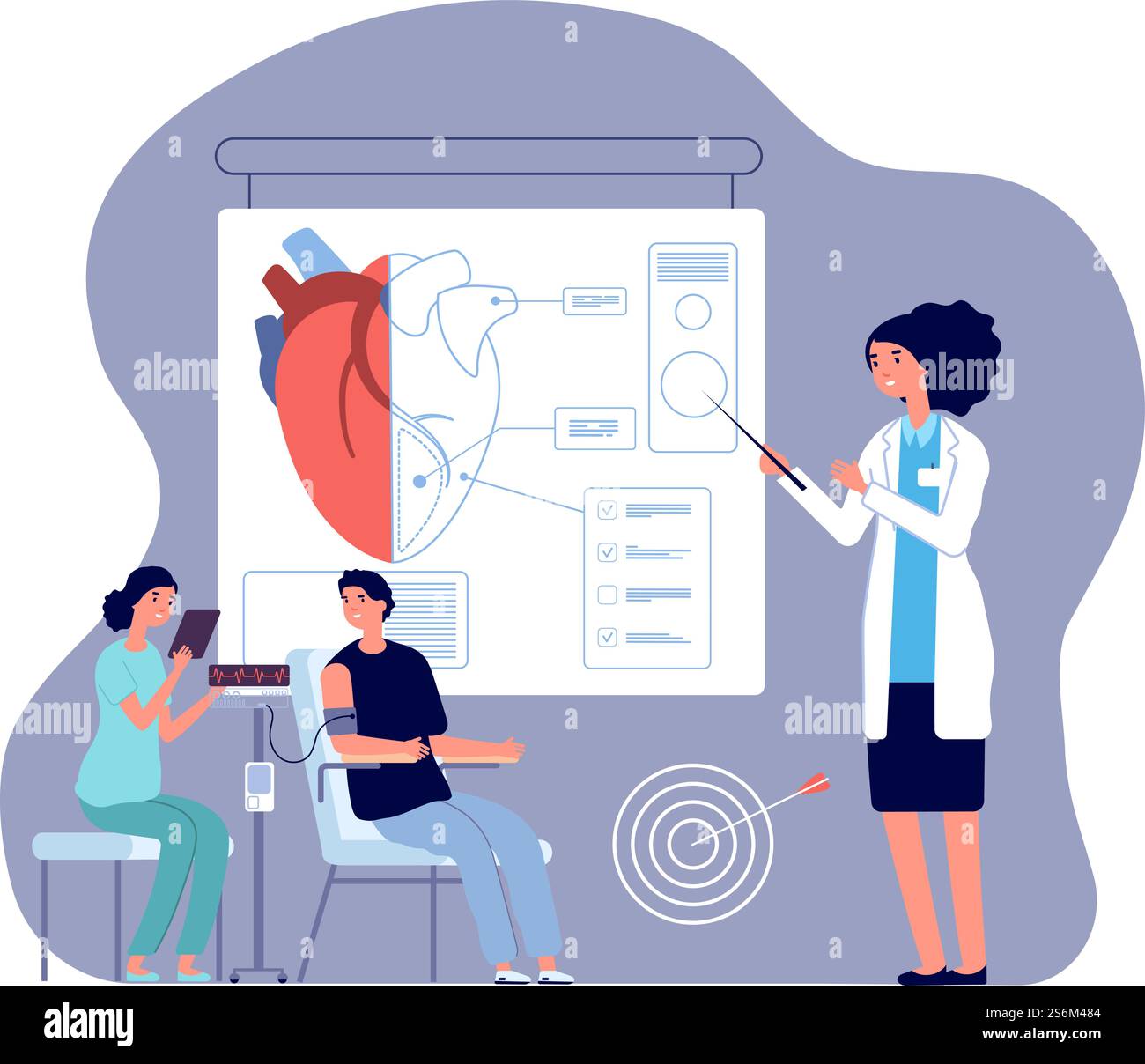 Cardiologist doctor. Heart check up, medical examination or prepare to ...