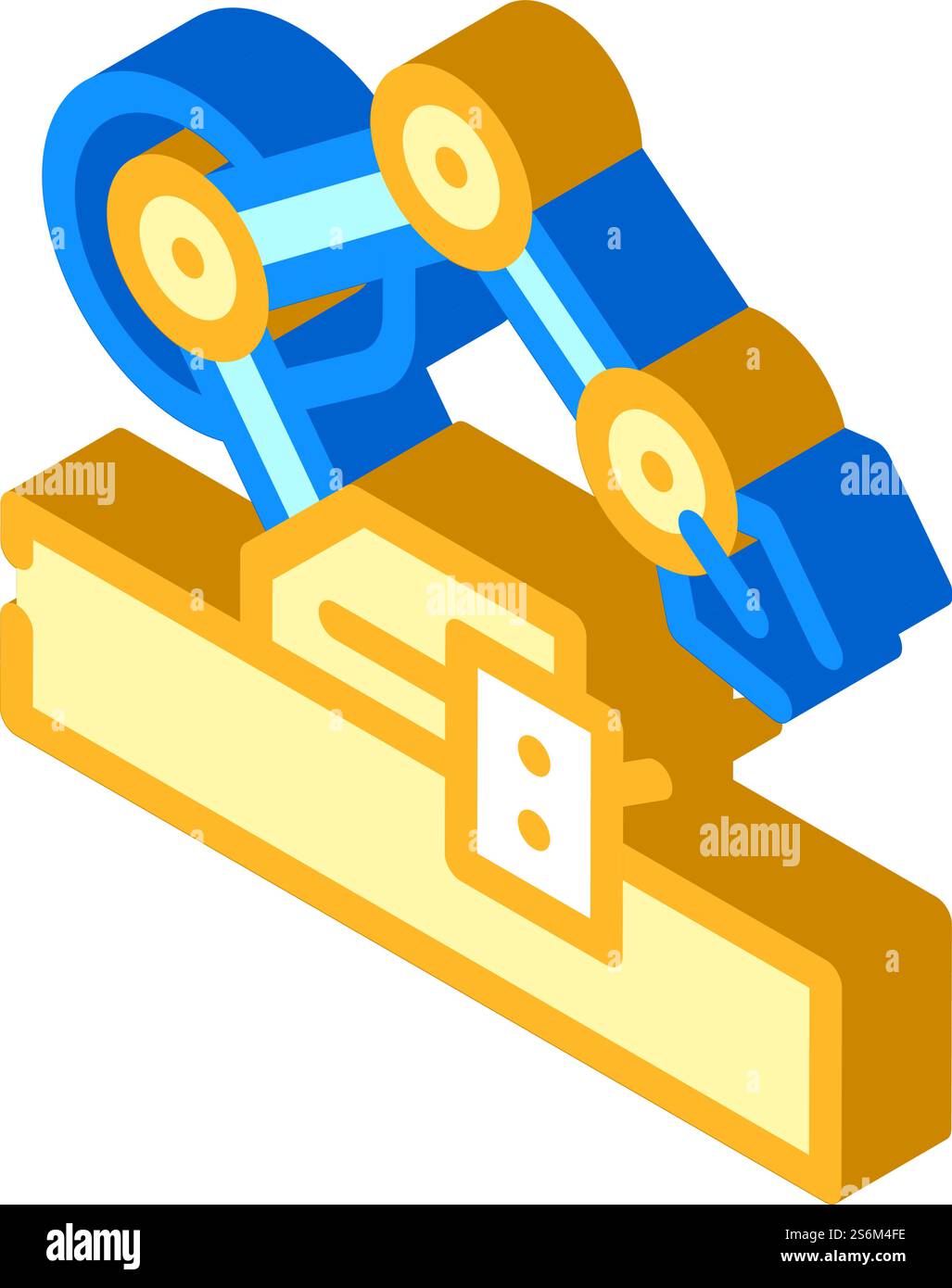 robotic arm robot isometric icon vector. robotic arm robot sign ...