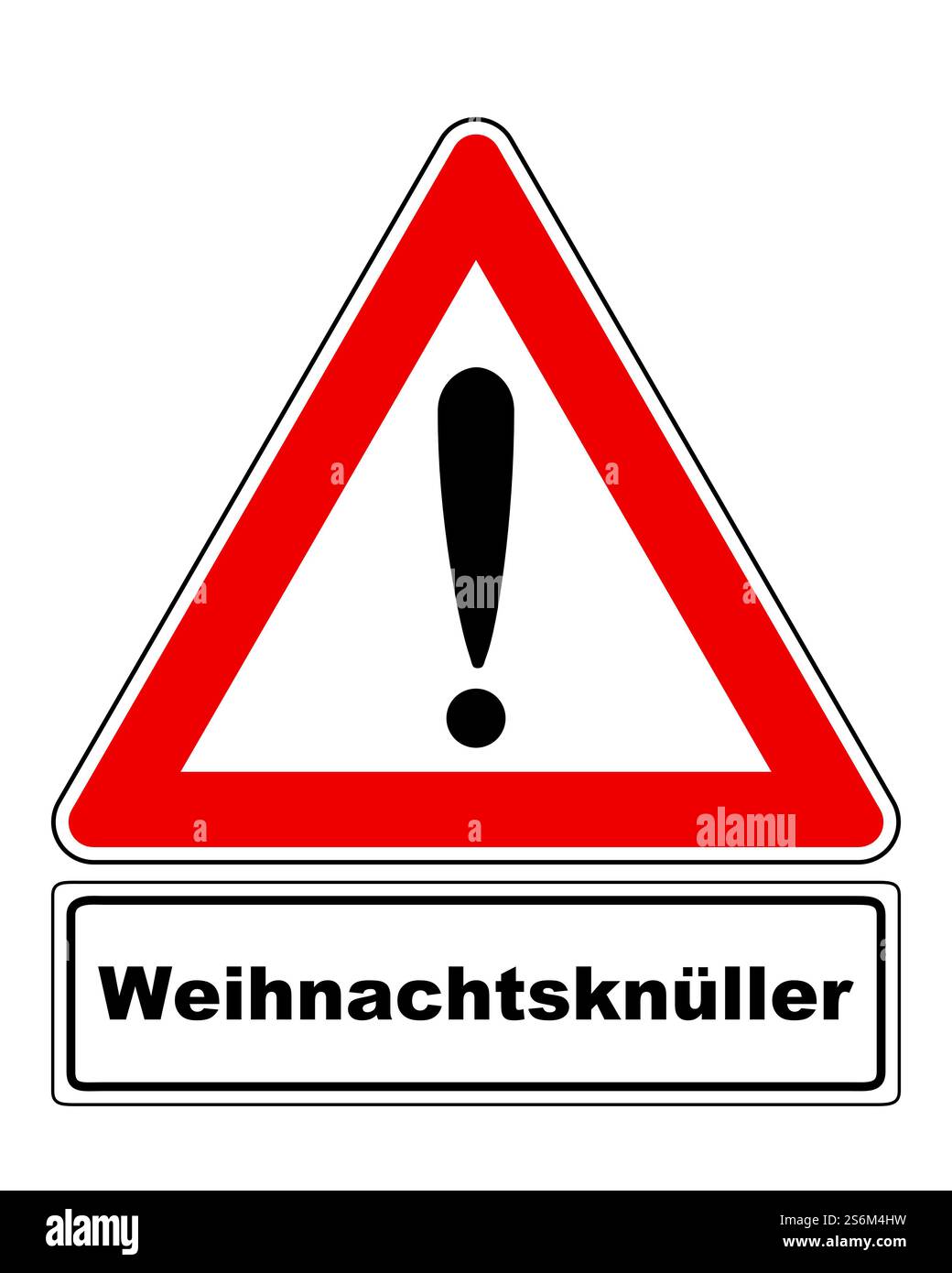 Warning sign with exclamation mark and additional information Stock ...