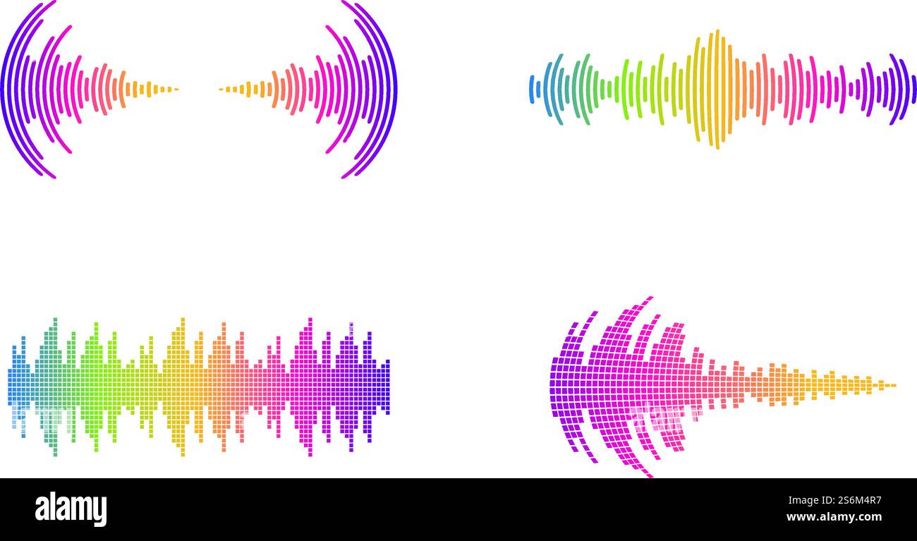 Sound wave music logo vector design Stock Vector Image & Art - Alamy