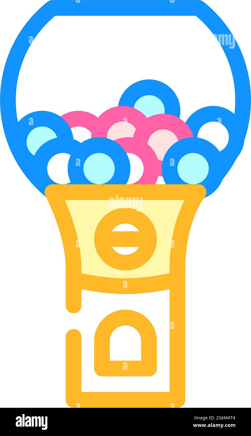 candy vending machine color icon vector. candy vending machine sign ...