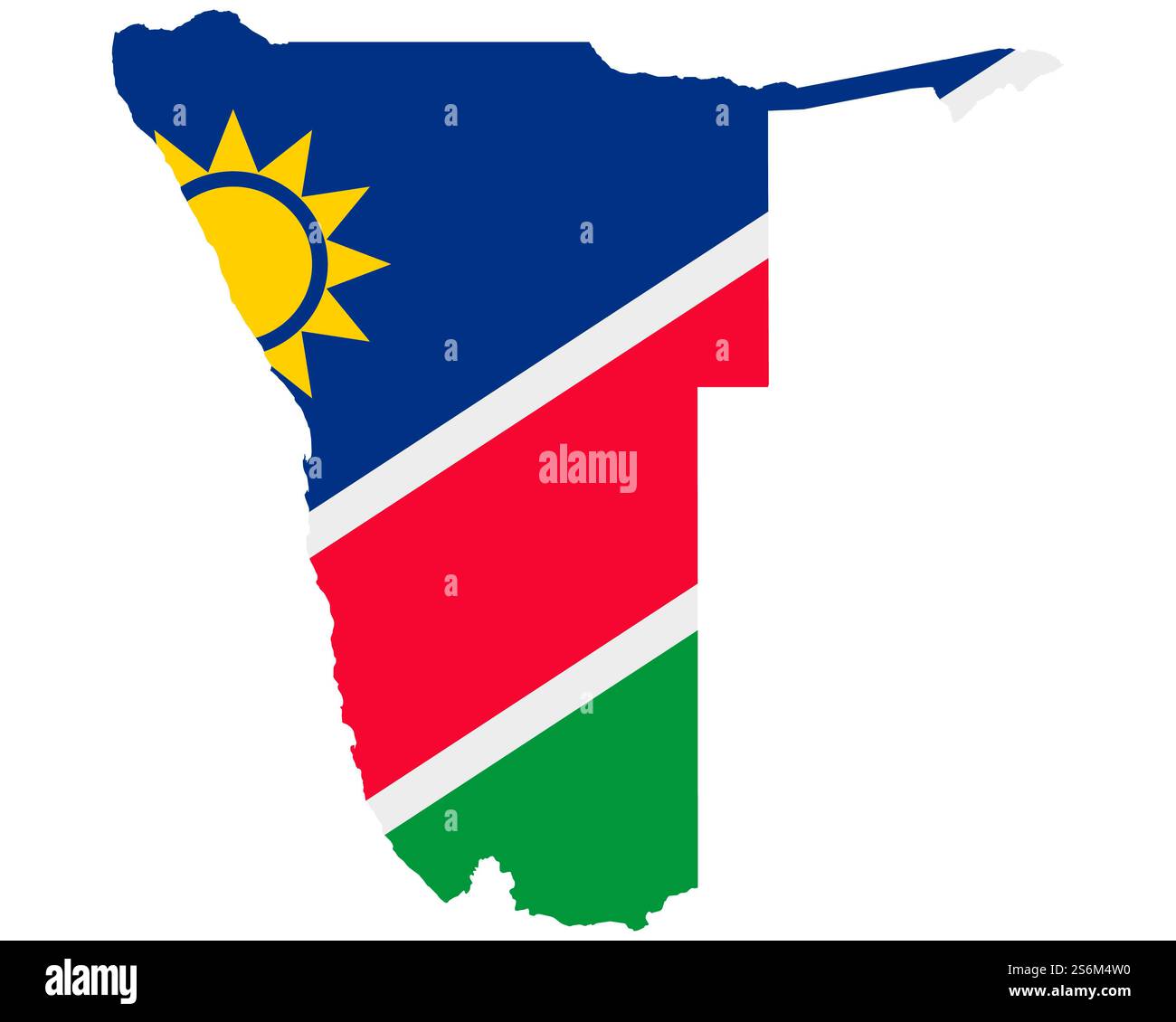 Flag in map of Namibia Stock Photo - Alamy