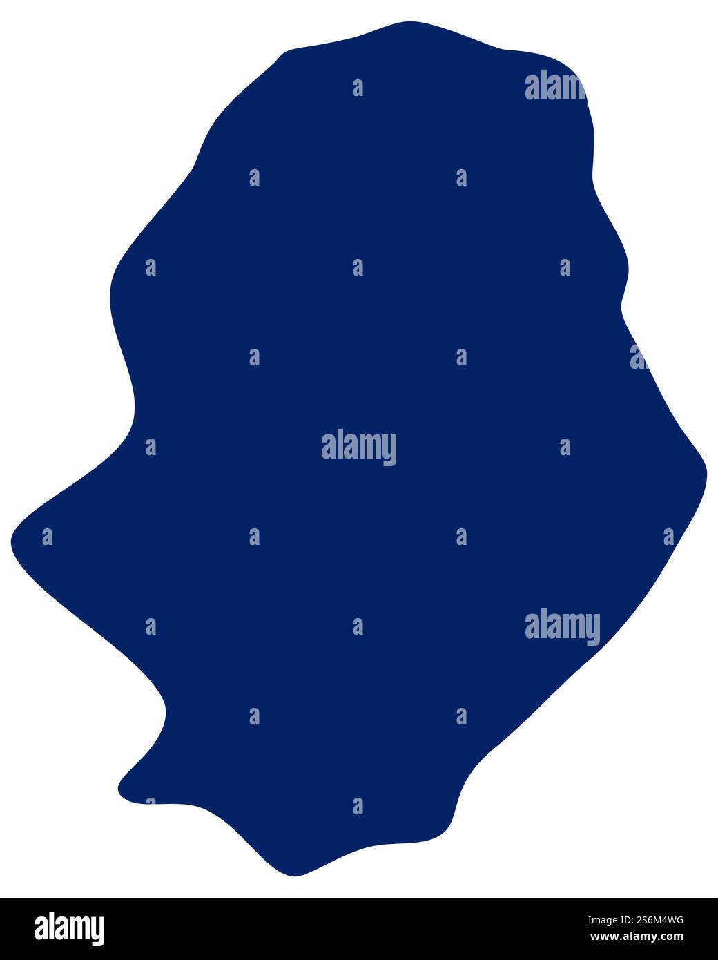 Map of Niue in blue color Stock Photo - Alamy