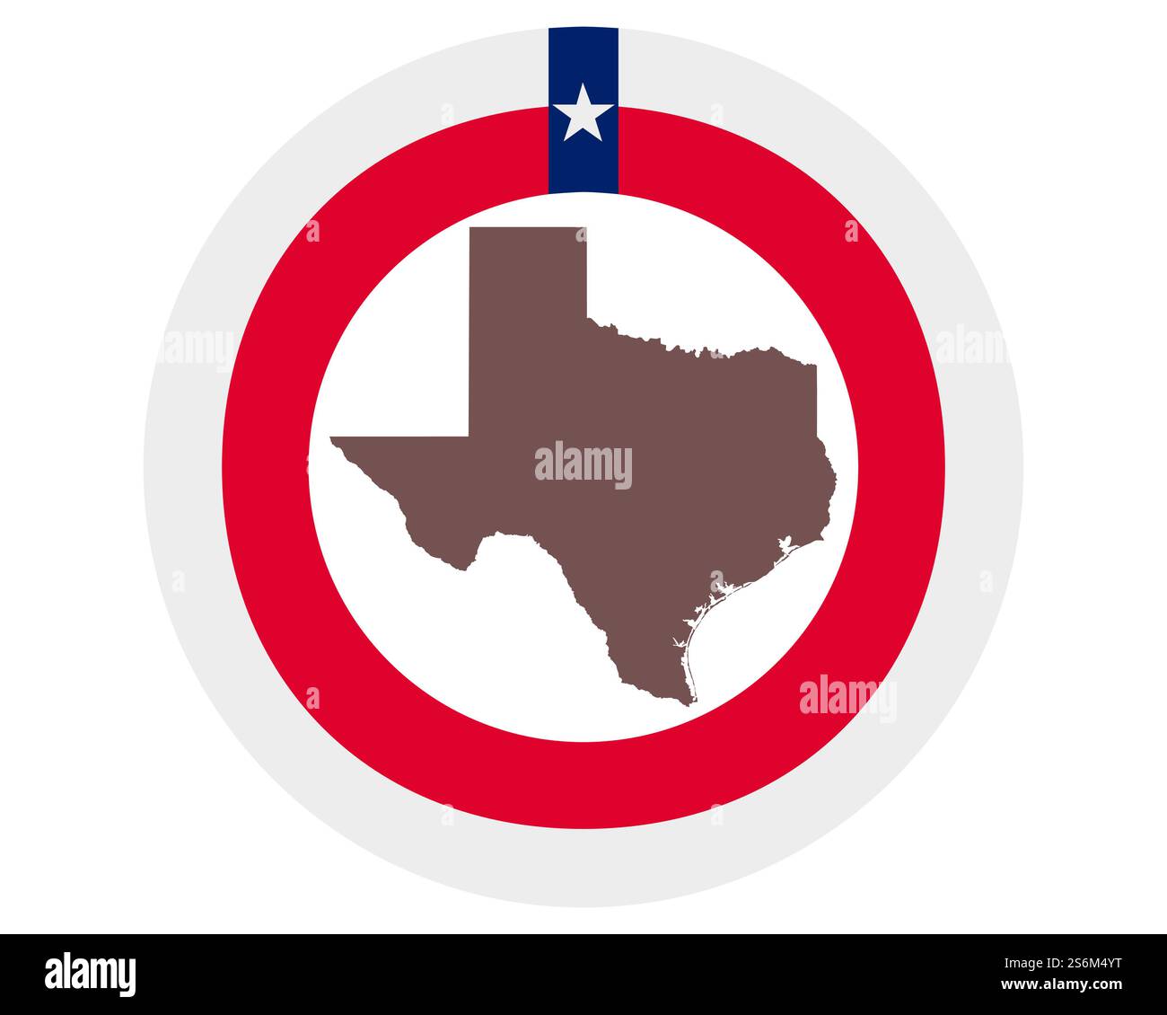 Map of texas on map hi-res stock photography and images - Alamy