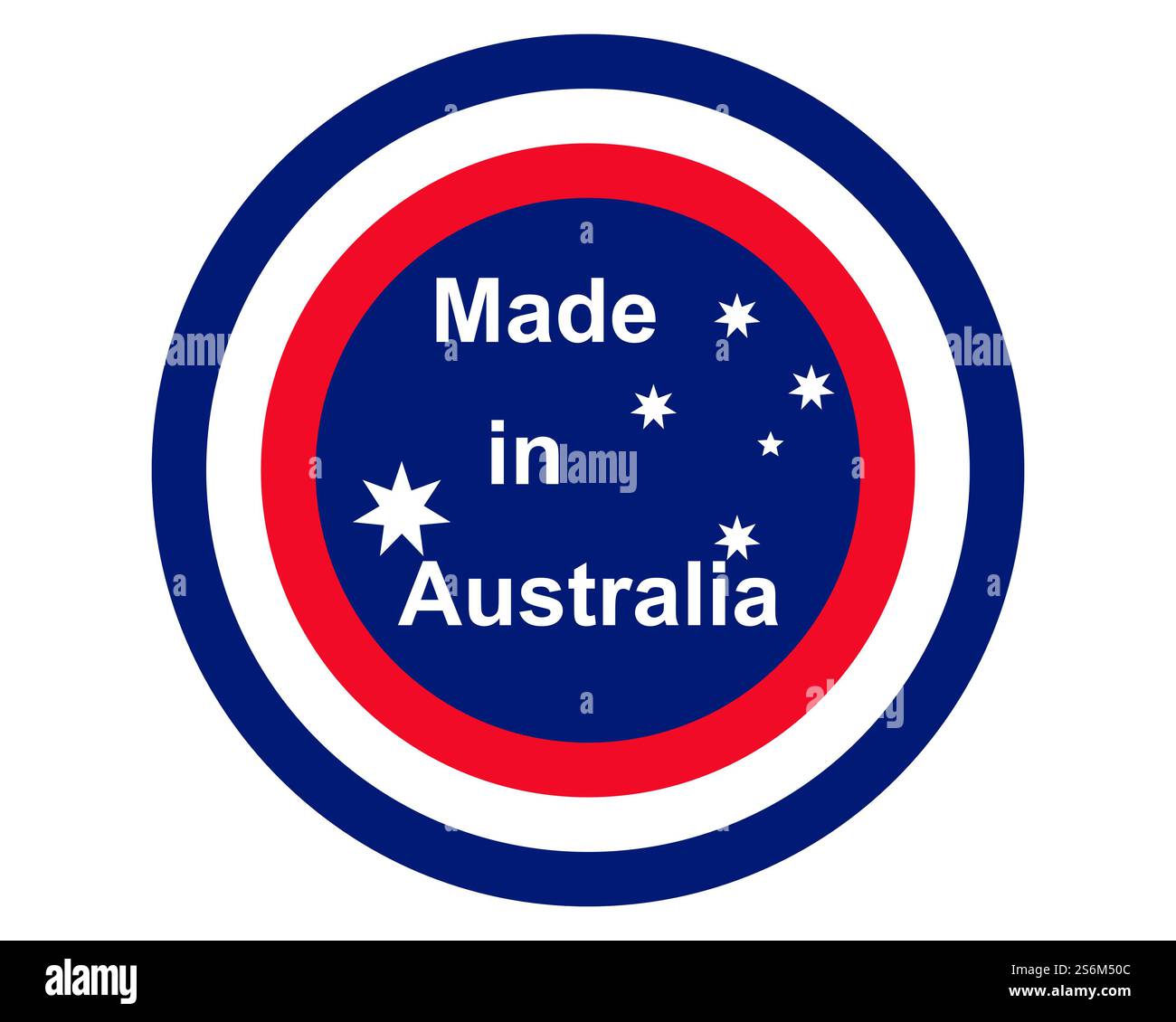 Made in Australia quality seal Stock Photo - Alamy