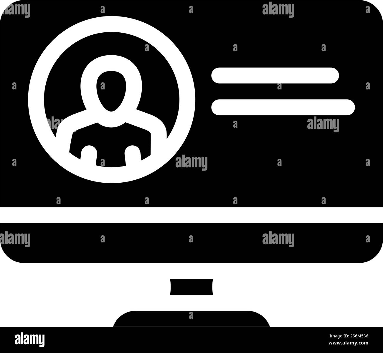 login and password for video conference glyph icon vector. login and ...