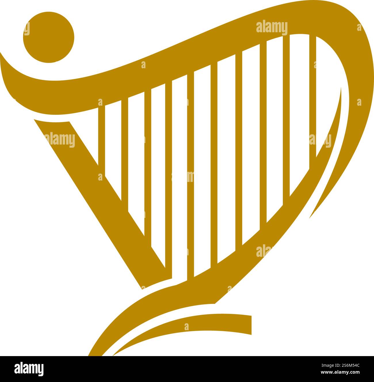 Harp illustration logo vector design Stock Vector Image & Art - Alamy