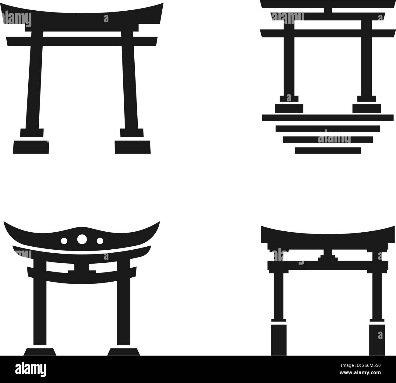 Torii gate illustration logo vector design Stock Vector Image & Art - Alamy