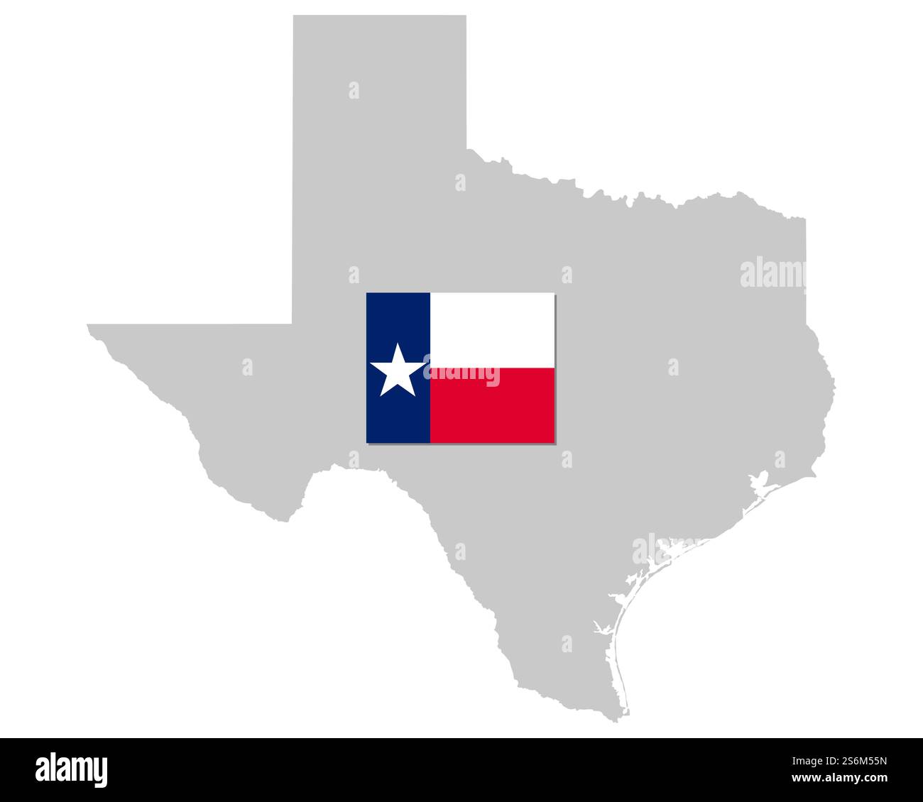 Flag and map of Texas Stock Photo - Alamy