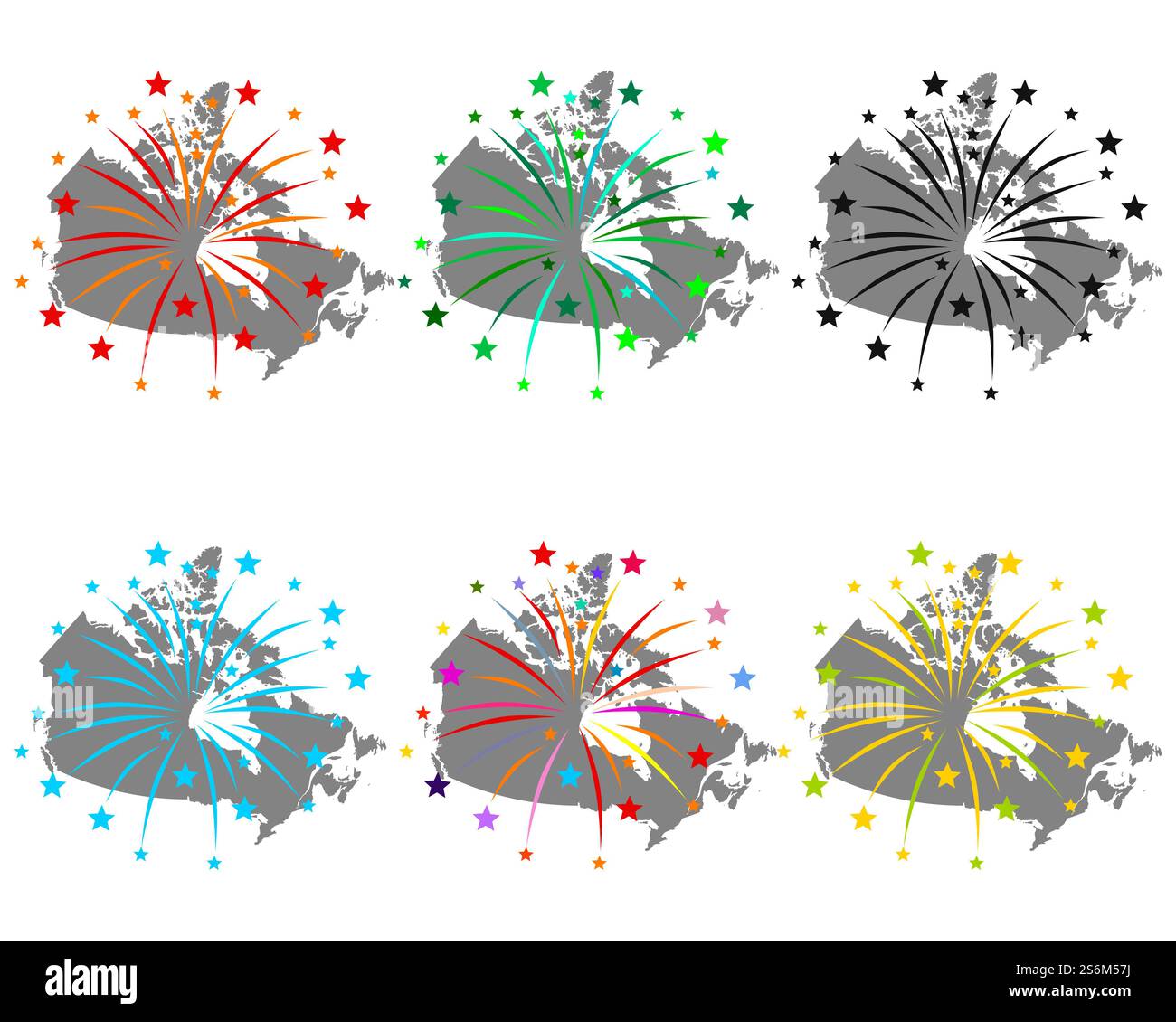 Celebrating canada Cut Out Stock Images & Pictures - Alamy