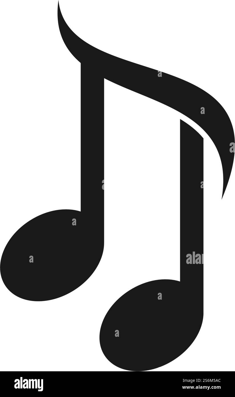 Music note logo Vector template Stock Vector Image & Art - Alamy