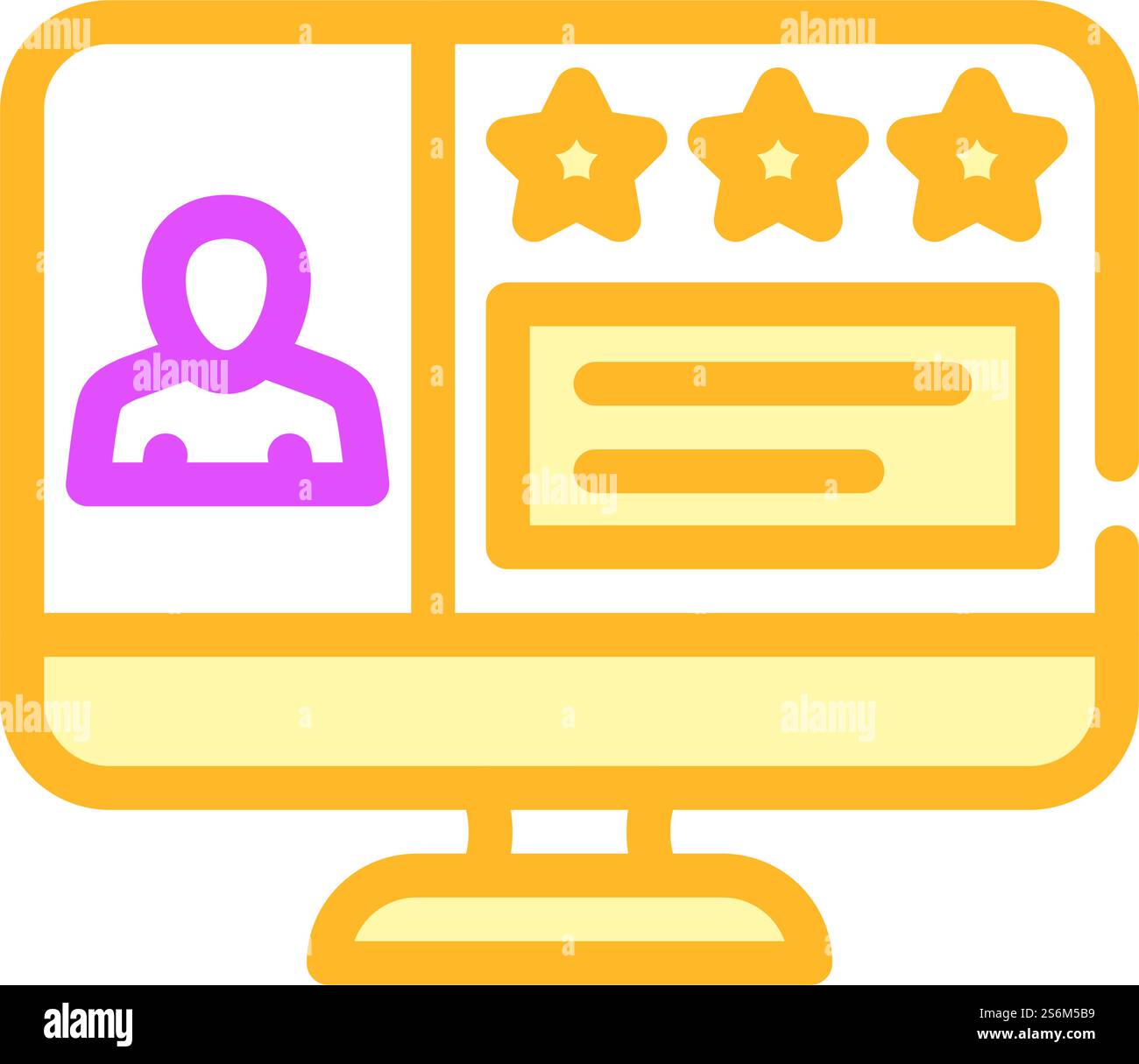 review video call color icon vector. review video call sign. isolated ...
