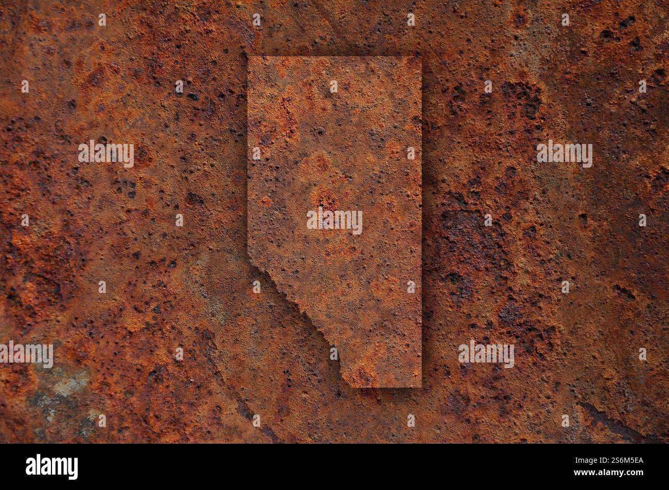 Map of alberta on rusty metal hi-res stock photography and images - Alamy